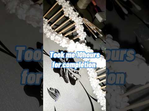 DNA with Cotton buds😲 | Model project|#youtubeshorts#crafts#dna#shorts#viral #trending#areejartisan