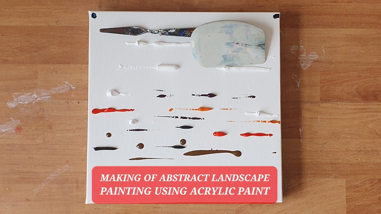 Semi Abstract Landscape Demonstration / Super Easy Beginner Art Tutorial #Landscape #Art #Asmr