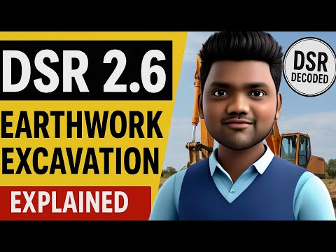 Foundation Excavation in All Soils | Site Execution & Rate Analysis | DSR 2.6 DECODED