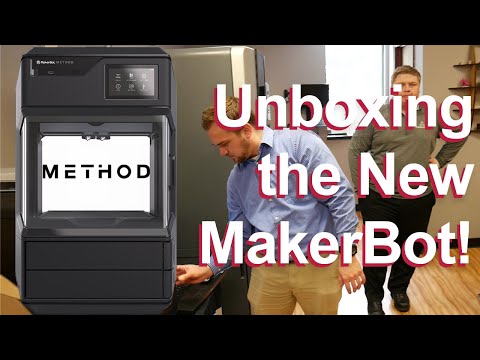 Unboxing our Method by MakerBot 3D Printer + TIMELAPSE!