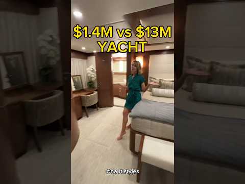 $1.4M vs $13M🤔 Which one?😝 #yachtforsale #boatlife @galatiyachts