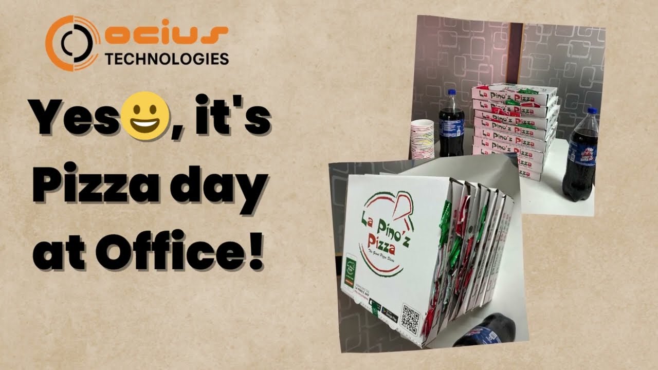Pizza Party At Office | Ocius Technologies 🍕🍕🥳🥳 #shorts #amazing #yummy #pizza #party #trending