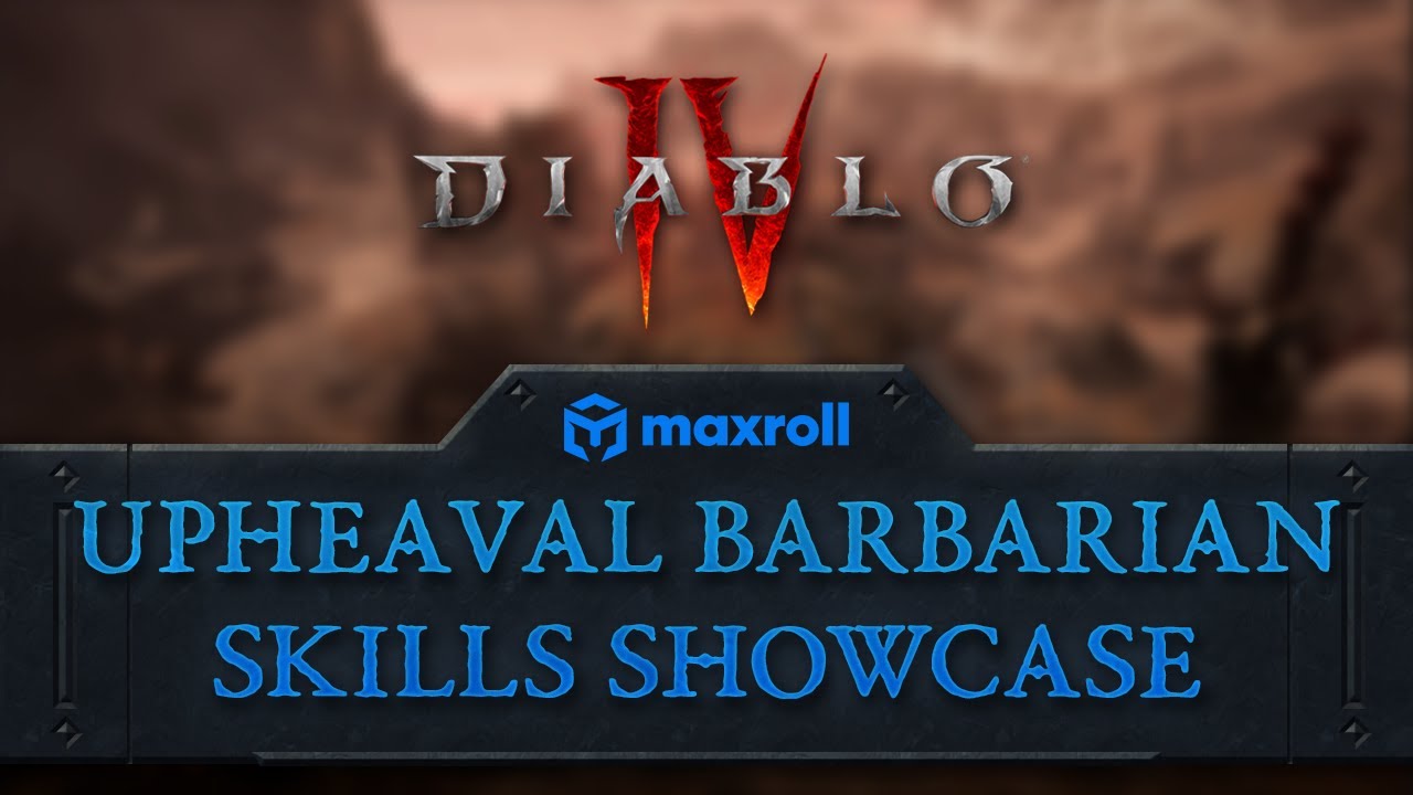Upheaval Barbarian Leveling Guide - D4 Maxroll.gg