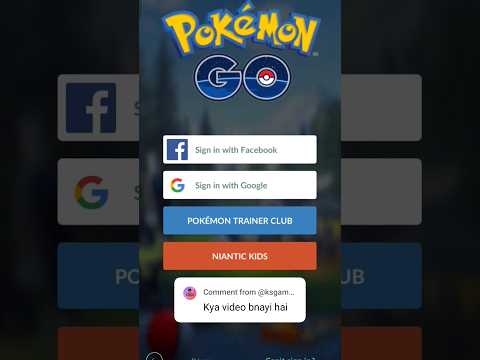 how to log in in Pokemon go with Facebook Google and other