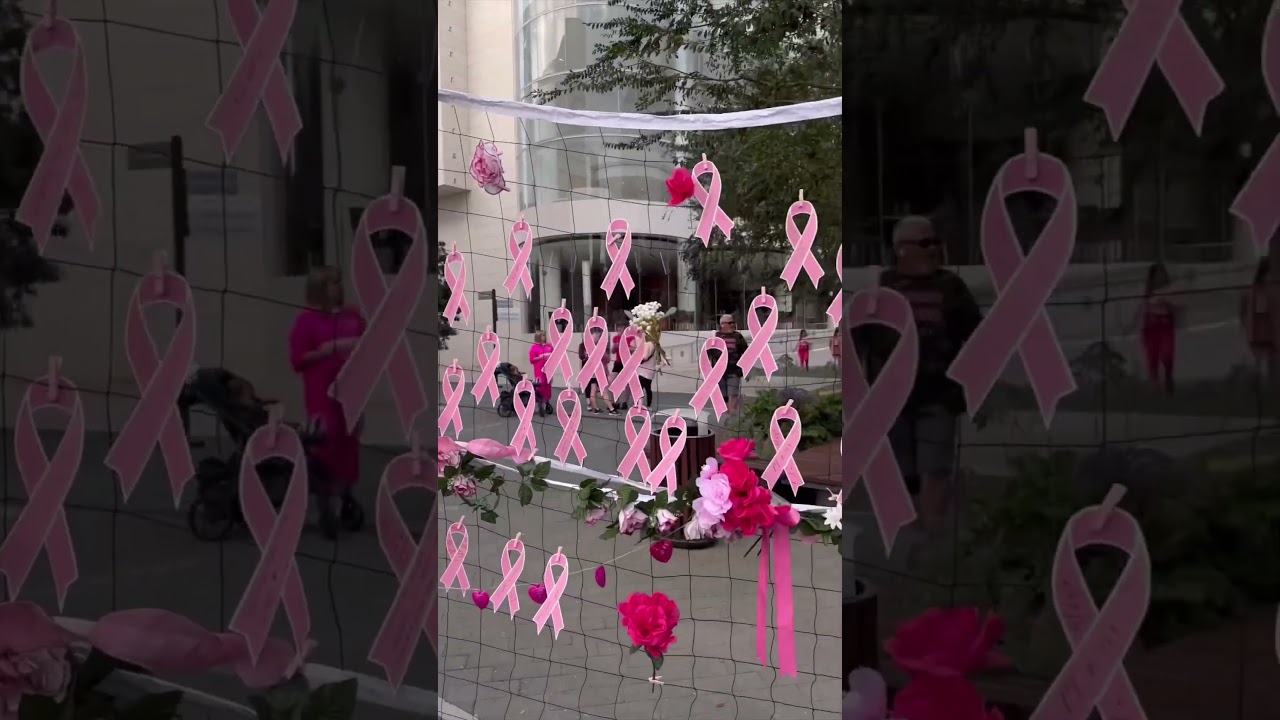 The power of pink is stronger when we walk together! 🩷 #BreastCancerAwareness #BCAM #shortsvideo