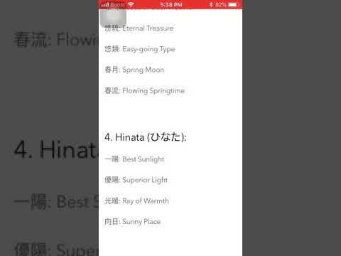 Good Japanese name! (Description)