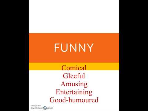 Funny / Synonym / Learn English with Keerthy / V59