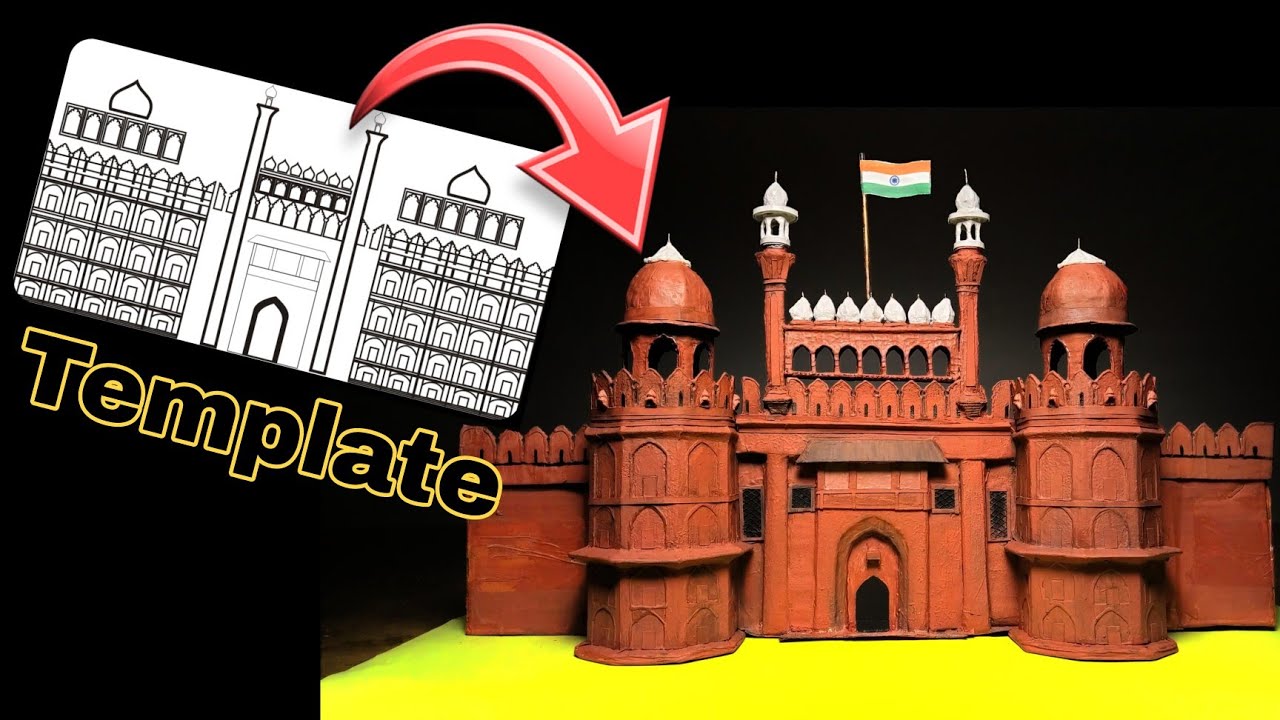 How to Make Red Fort | Template Link in Description