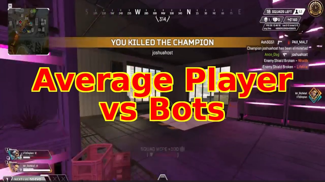 Average Player vs Bot Lobby