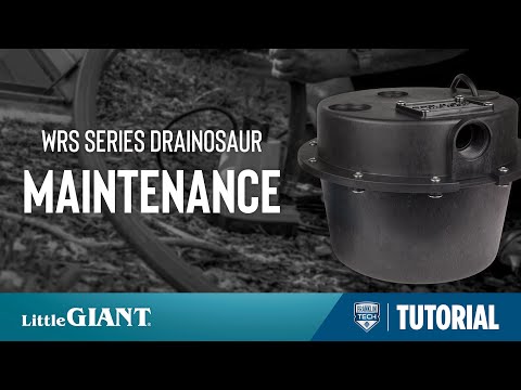 Little Giant WRS Drainosaur Sump Pump System Maintenance