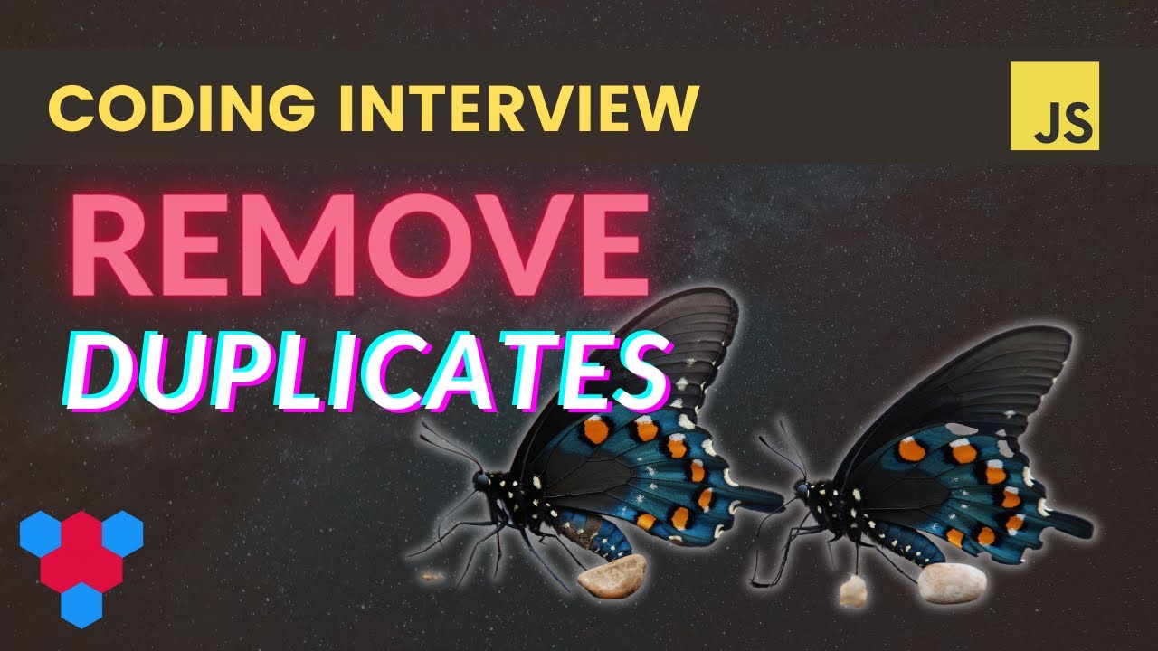 Remove Duplicated Items (JavaScript Coding Interview)