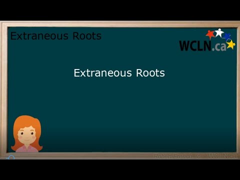 WCLN - Math - Extraneous Roots