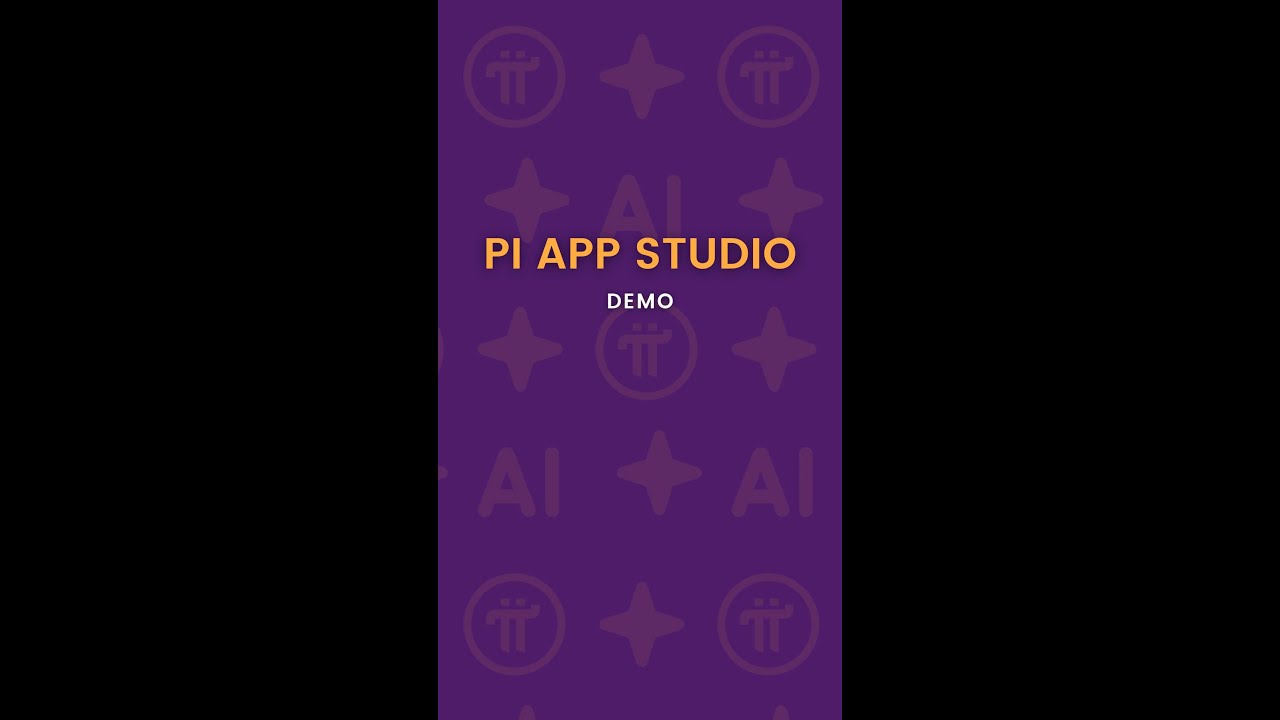 Pi App Studio Walkthrough