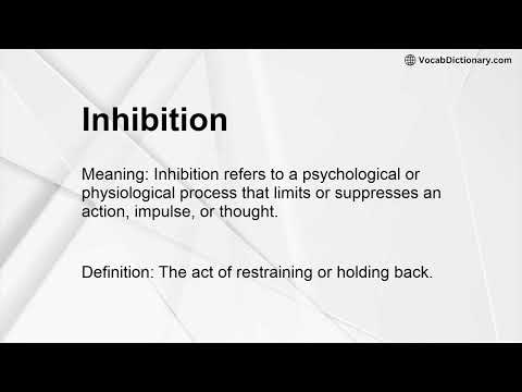 Inhibition Meaning