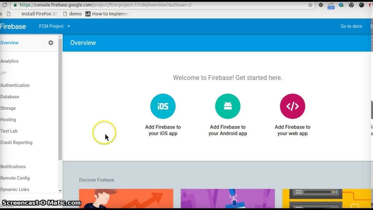 FCM Configuration for Web Push Notification