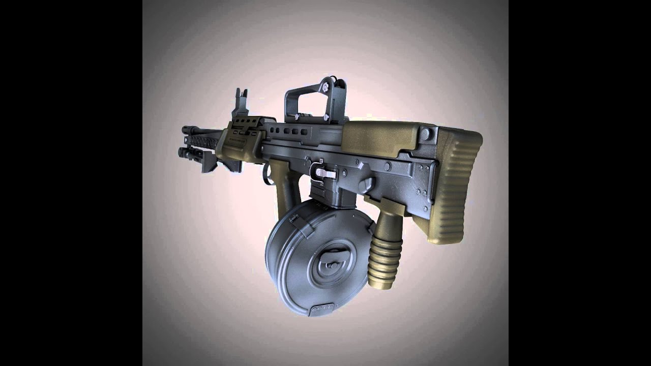 SA80 Machine gun Hi-Res 3D model from CGTrader.com