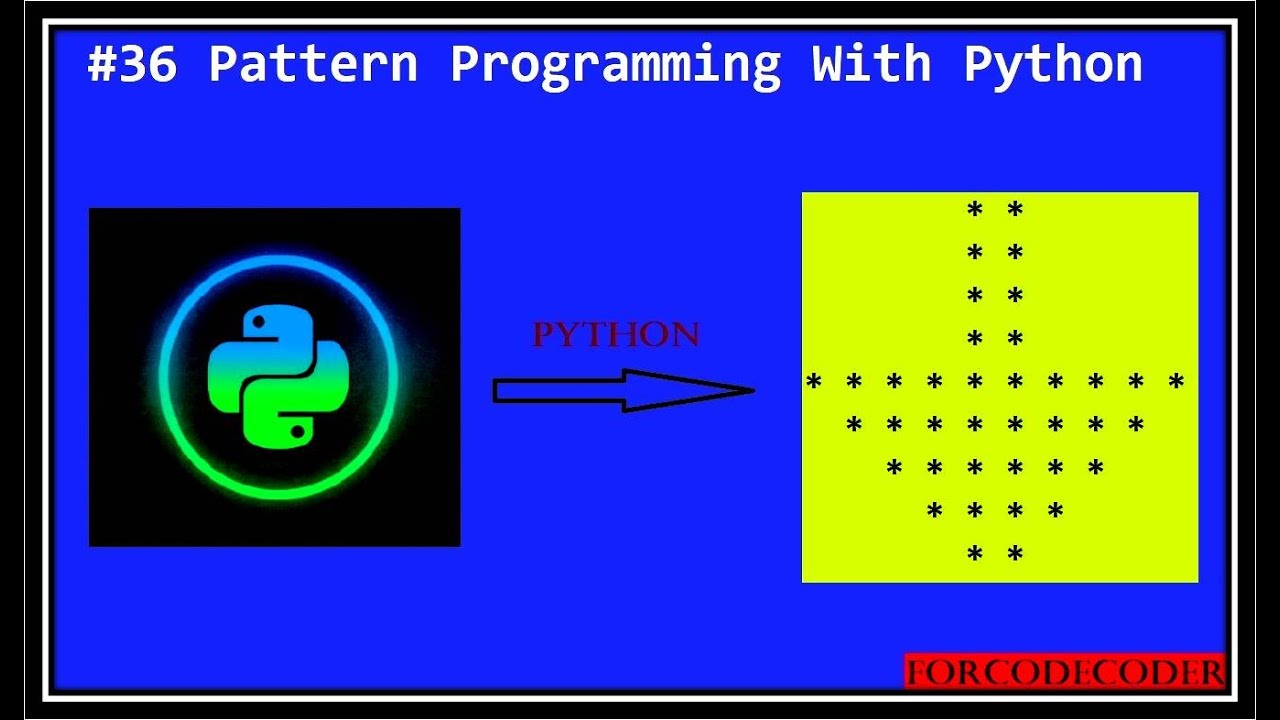 Python Pattern Printing Programs | Pattern Programming With Python #36