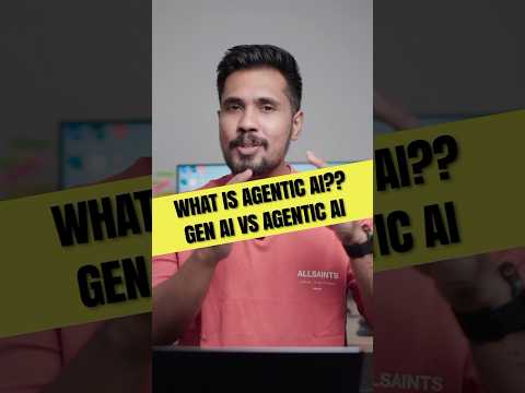 What is Agentic AI? AI vs Gen AI vs Agentic AI #ai #agenticai #generativeai