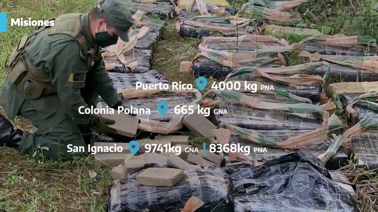 Prefectura y Gendarmería incautaron más de 24 toneladas de marihuana en distintos procedimientos