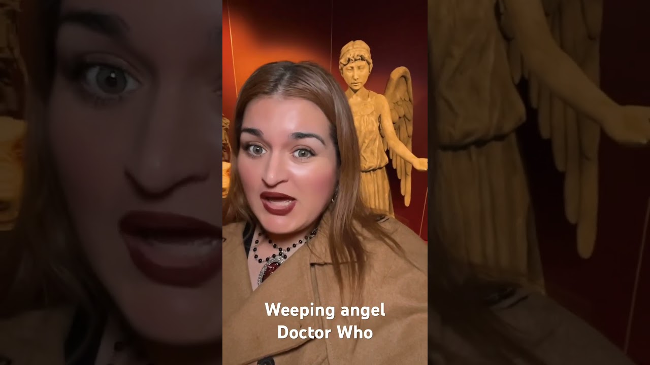 The real Weeping Angel used on set for Doctor Who #doctorwho #whovian #weepingangels #comicconmuseum