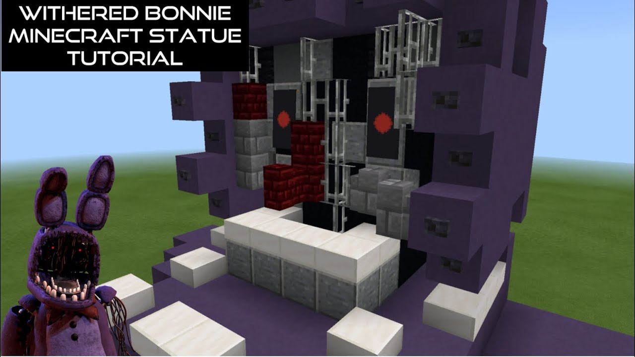 Withered Bonnie Minecraft Statue Tutorial (FNaF 2)