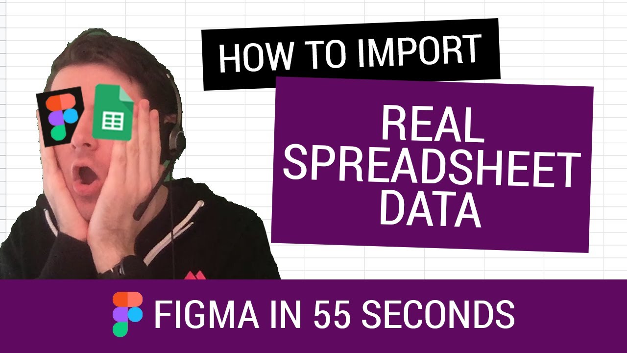 Figma in 55 Seconds: Syncing live spreadsheet data with Google Sync, Figma Tutorial