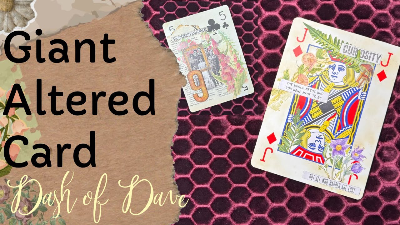 Giant Altered Playing Card