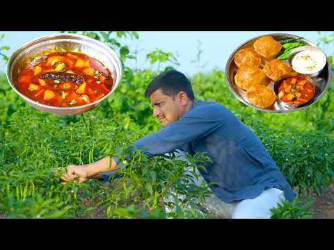 Jamnagar Famous Puri Shaak | Indian Street Food Recipe