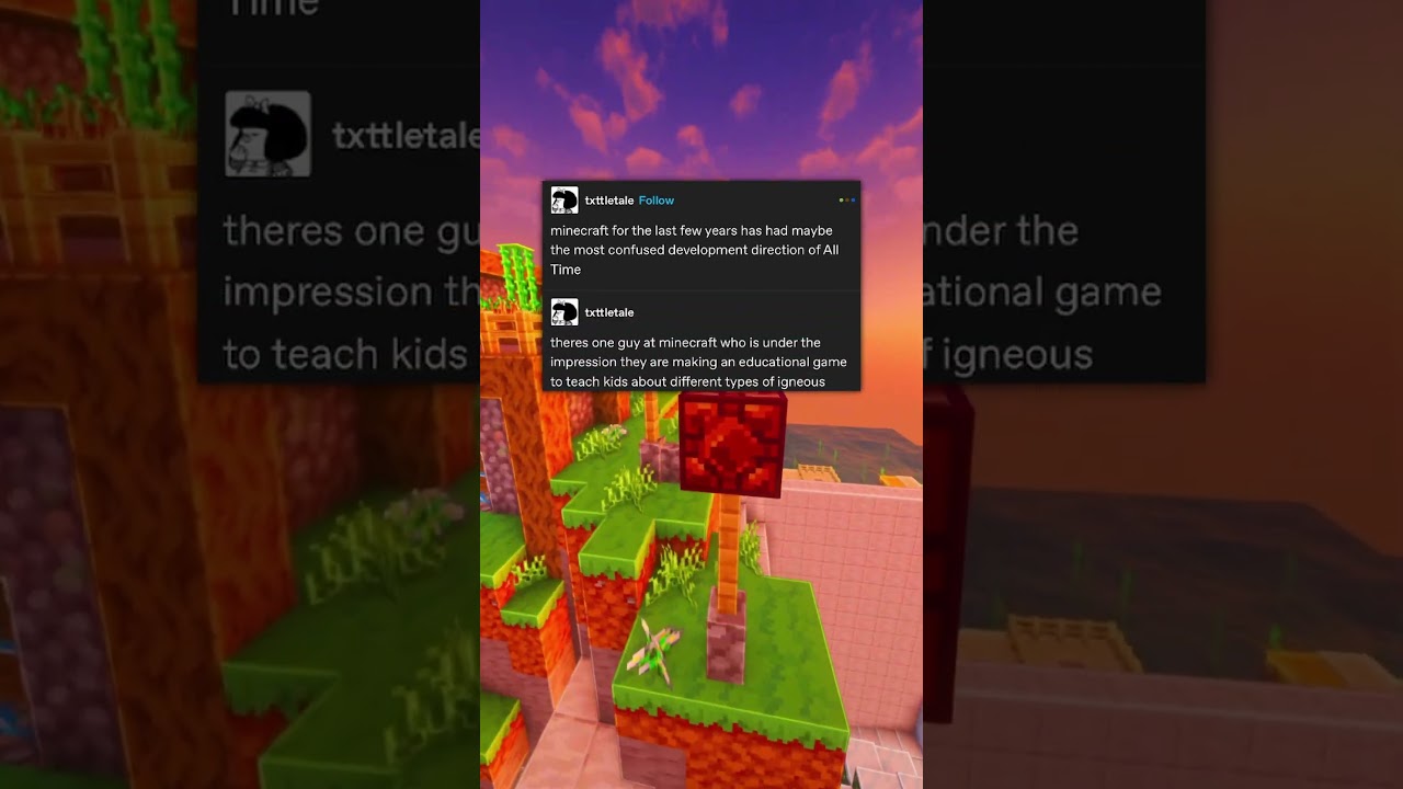 minecraft tumblr post!
