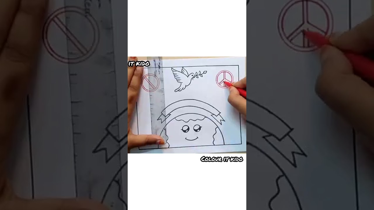 Peace day Drawing | peace day poster | international peace day Drawing