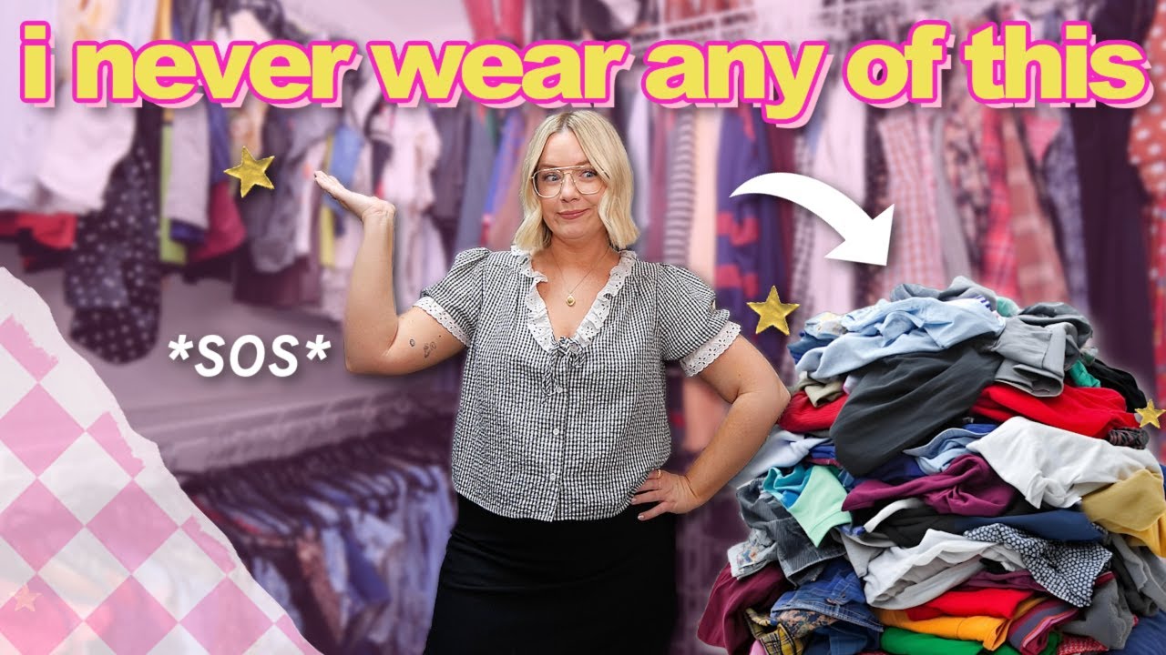 clean out my closet with me (MASSIVE closet purge!) finally getting rid of everything