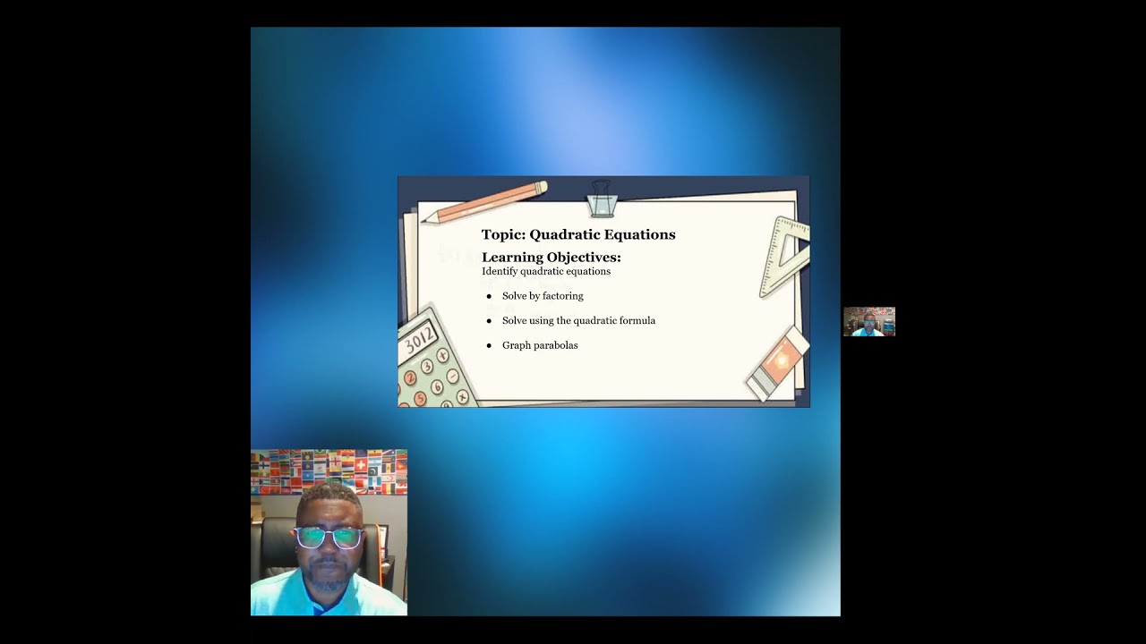 Main Event Math Module 3 Quadratic Equations