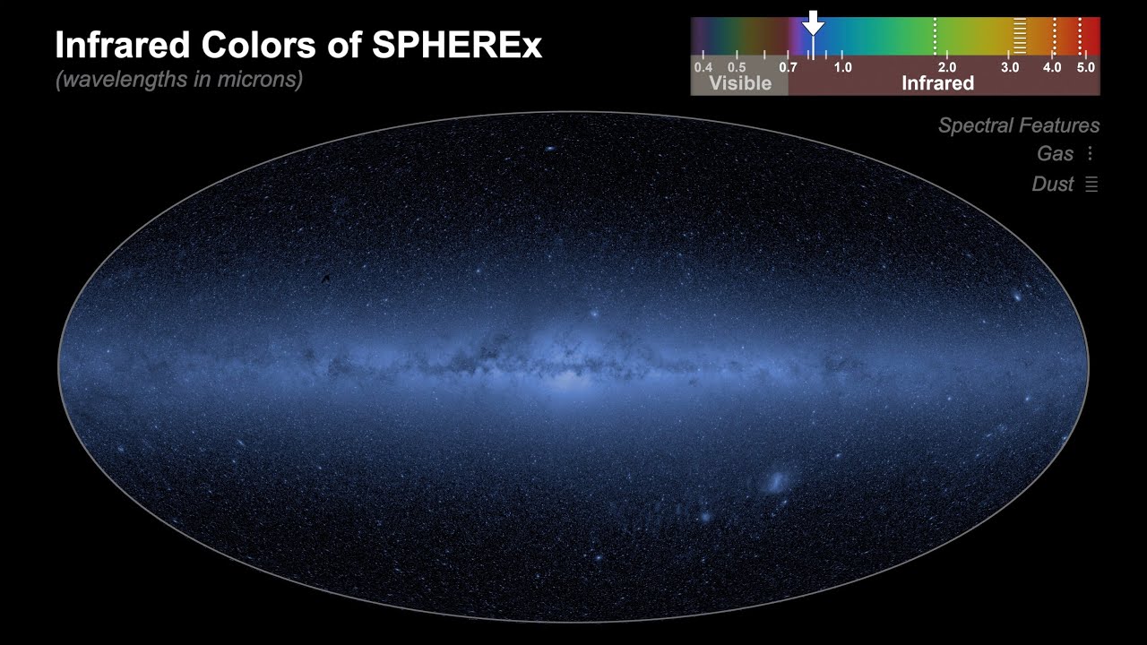 Το SPHEREx της NASA ολοκληρώνει τον πρώτο κοσμικό χάρτη που δεν μοιάζει ...