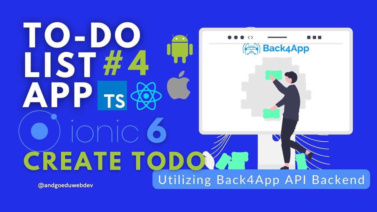 Ionic React 6 Type Script -To Do App Full Stack- #4 -  CREATE - CRUD
