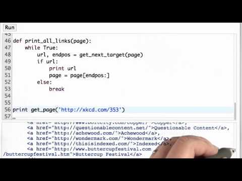 Learn Print All Links Solution Intro to Computer Science - Mind Luster