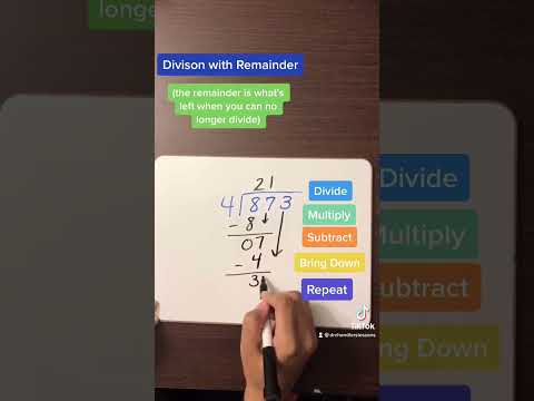 Division (with remainder) #mathlesson #division #remainder #teachersofyoutube #longdivision