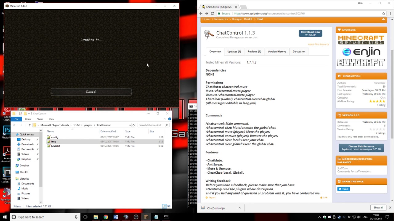 ChatControl - Minecraft Plugin Review/Tutorial