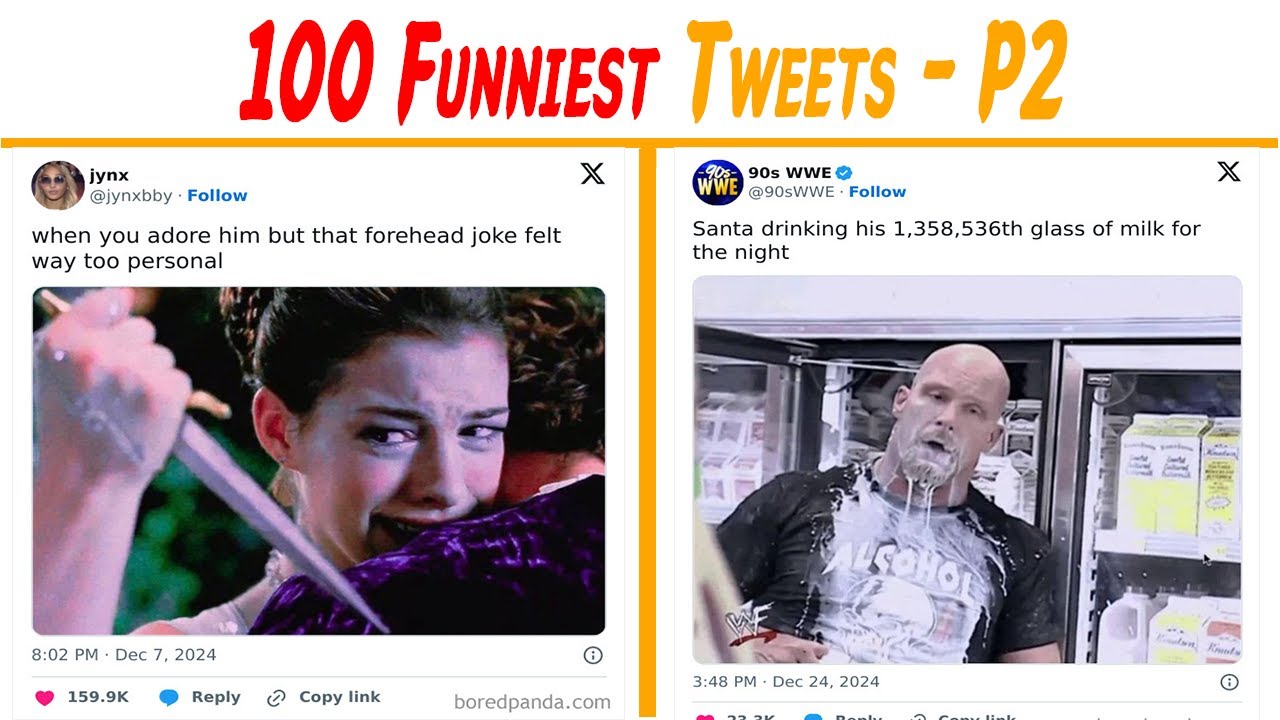 Millions Shared These 100 Hilarious Tweets From December 2024 (100/100) - Comedy Club.