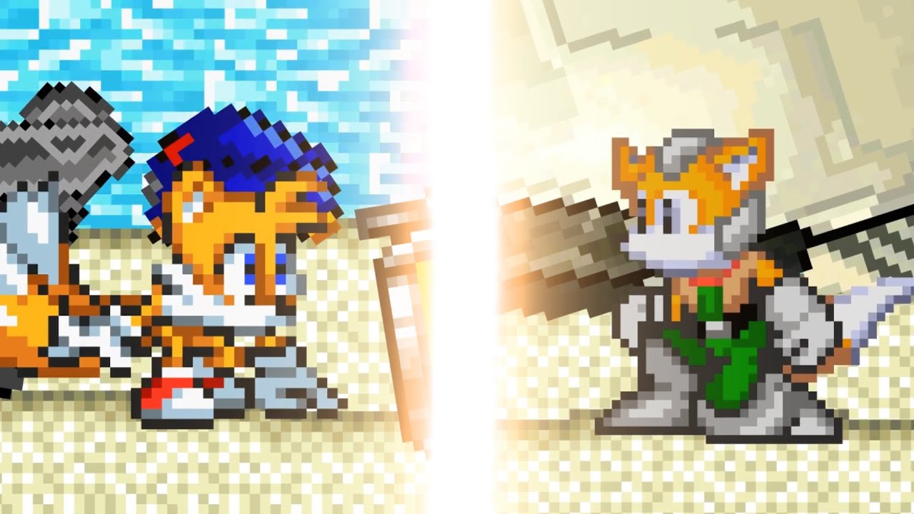 Battle of the Foxes: Tails vs Star Fox | Sprite Animation 