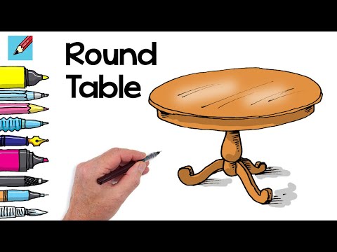 How to draw a Round Dining Table – Day Three – Shoo Rayner