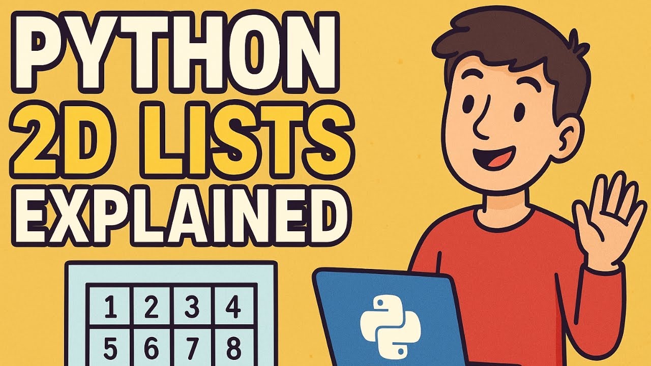Python #11 - Python 2D Lists Explained | Nested Lists Tutorial with Examples #Python #2DLists