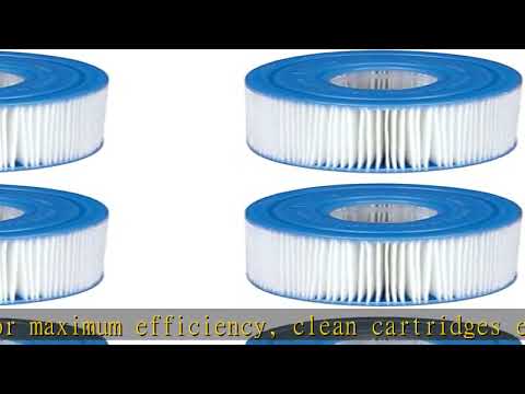 Intex 29001000000 B01DEMGBAI Intex-29001E PureSpa Type S1 Easy Set Pool Filter Cartridges, (6 Fil,