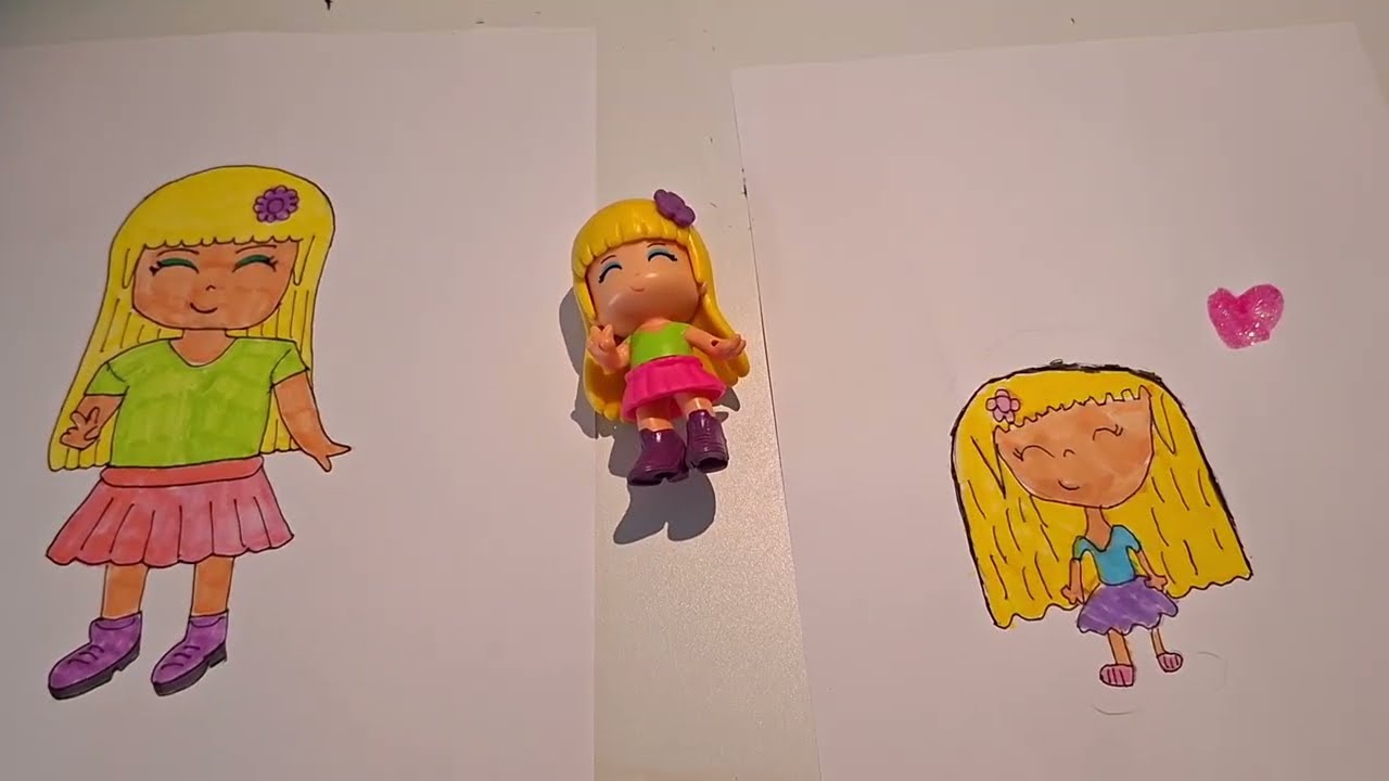 Desenhar uma boneca Pinypon