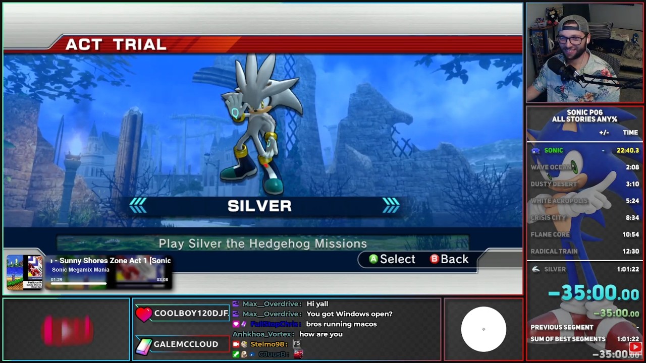 Shadow Gens Speedruns Cause OBS is Weird