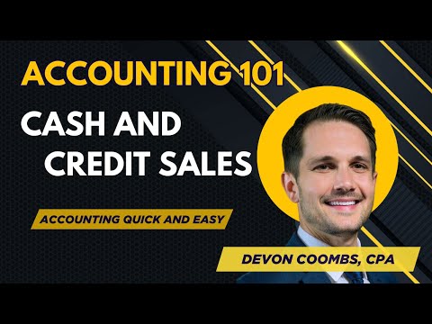 Accounting 101 / Accounting Basics - Recording a Cash and Credit Sale