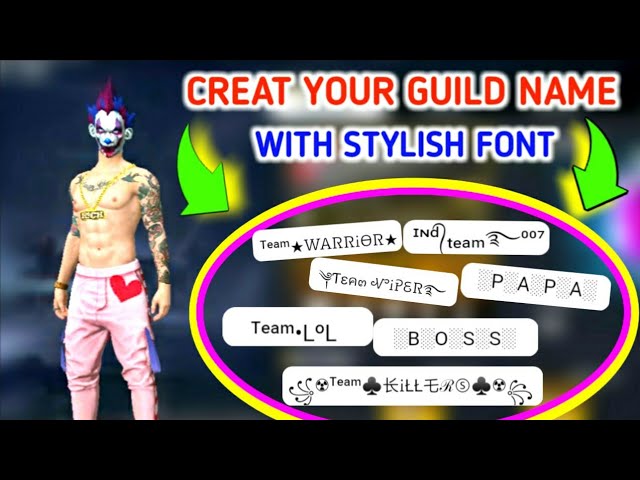 30 best Free Fire guild names with creative symbols in 2022