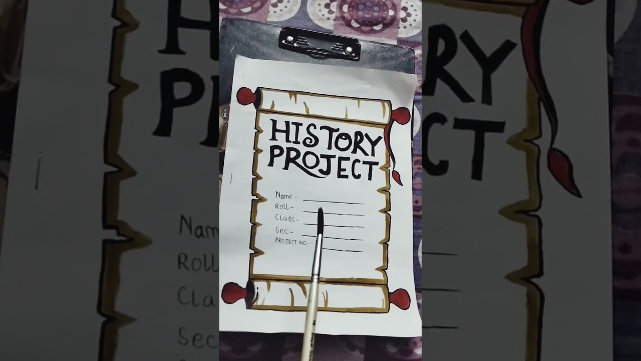 History Project Front page Decoration ✍️✍️✍️