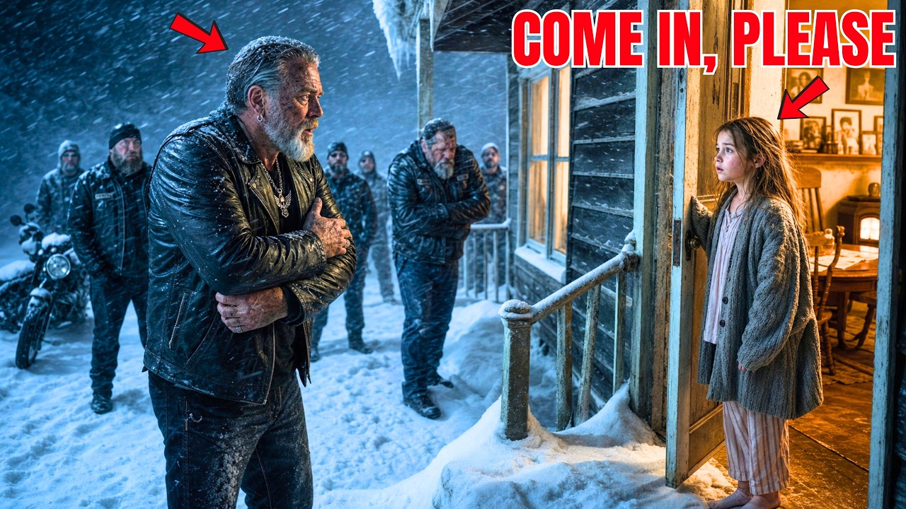 Orphan Little Girl Opens Her Door to Hells Angels in a Blizzard— What Happens by Morning Shocks You
