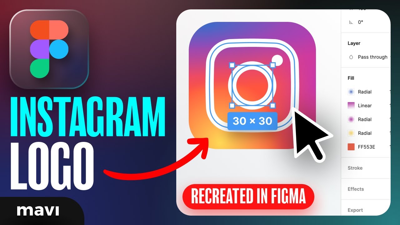 Recreate The INSTAGRAM LOGO in FIGMA (Tutorial)