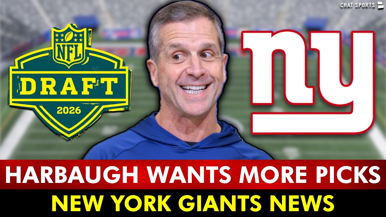 🚨 REPORT: John Harbaugh Wants To Trade Down In NFL Draft via New York Post | NY Giants News